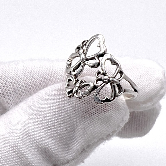 Jewelry | 925 Sterling Silver Butterfly Ring | Poshmark